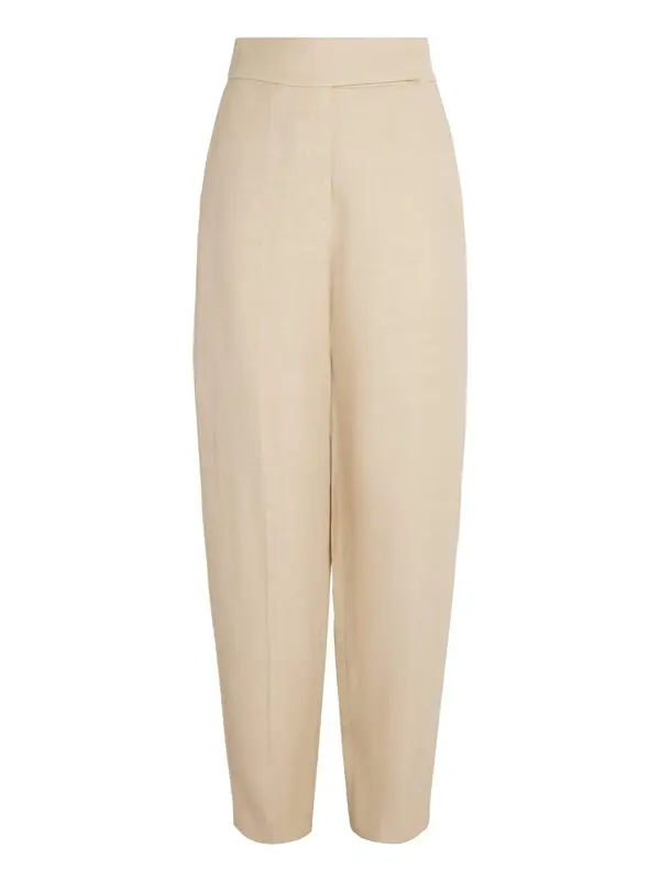 JOSEPH Linen-blend Aix Trousers - Pink