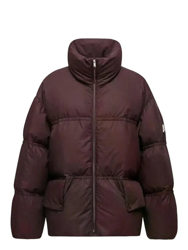 Moncler Funnel-neck Pocket Jacket - Brown