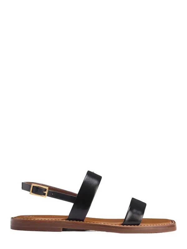 GIUSEPPE ZANOTTI Ischia Flat Sandals - Black