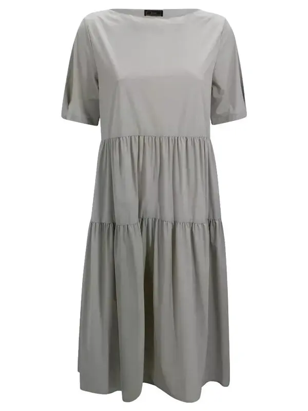 Herno Tiered Dress - Grey