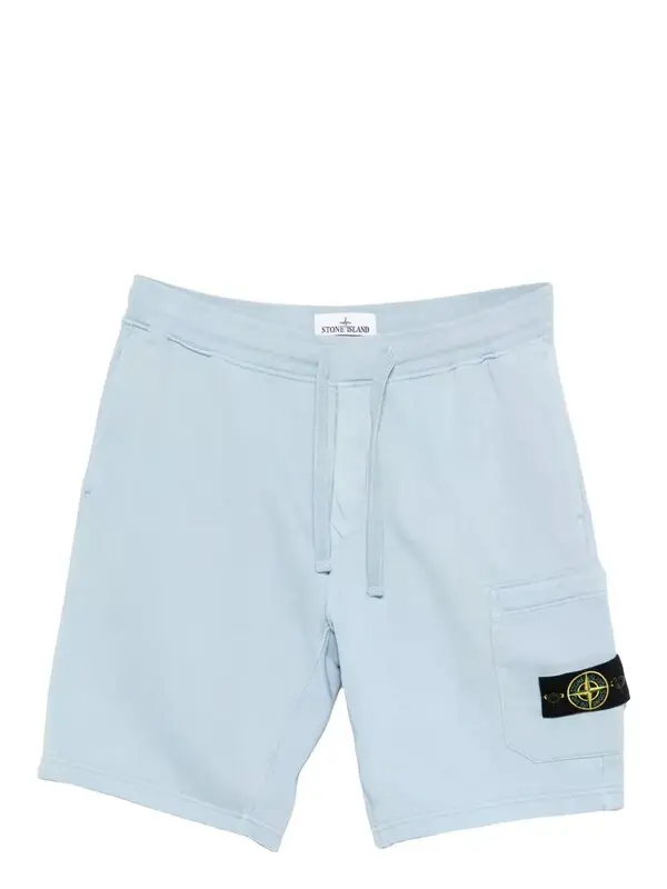 Stone Island Logo-patch Track Shorts - Blue