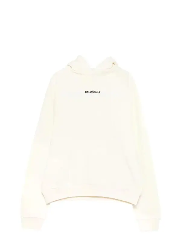 Balenciaga Hooded Sweatshirt - Neutrals