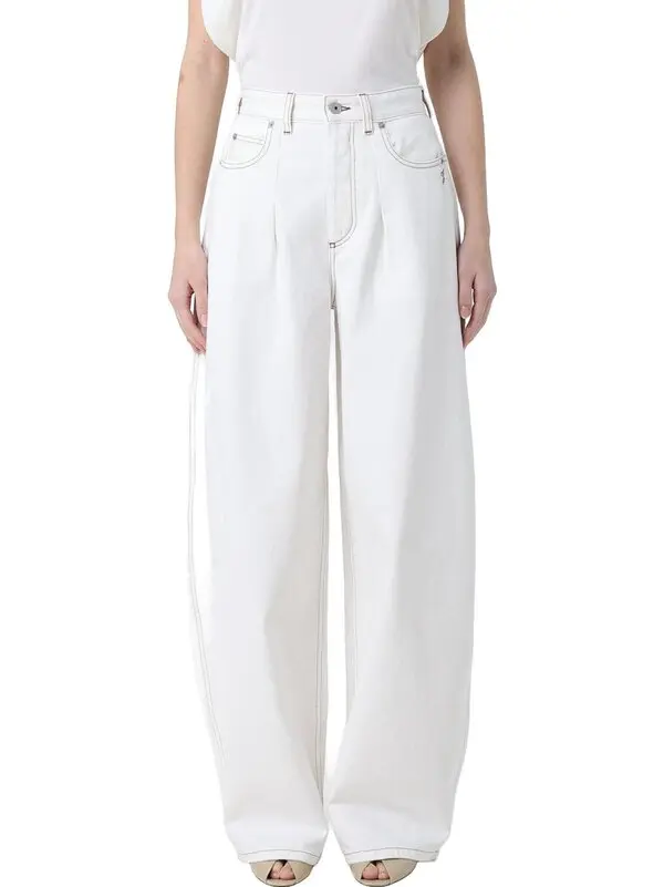 Jacquemus Wide Leg Jeans - White