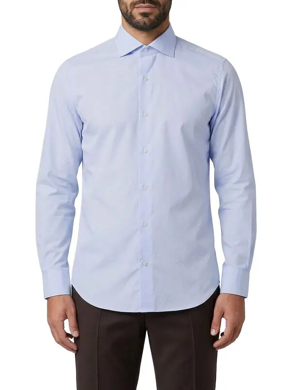 TINTORIA MATTEI 954 Stretch Cotton Shirt - Blue