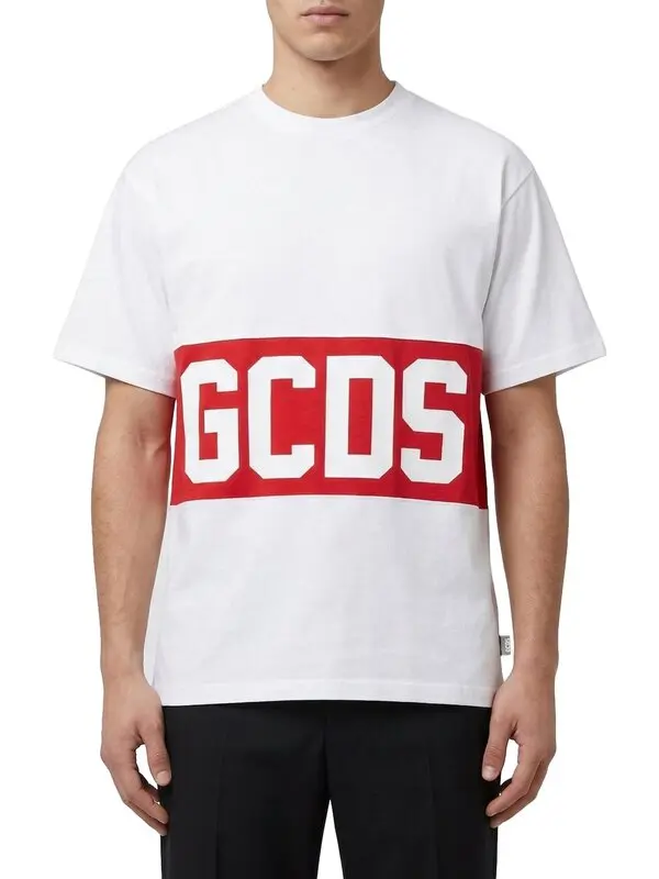 Gcds Cotton T-shirt With Logo - White