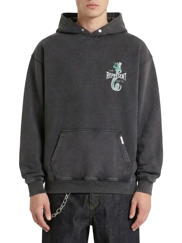 REPRESENT Cotton Hoodie - Grey