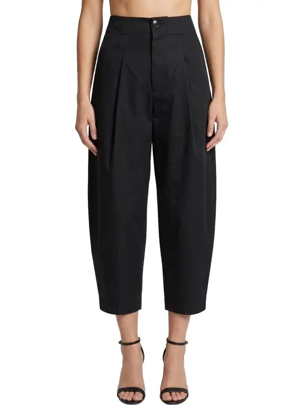 Soeur Delay Cropped Trousers - Black