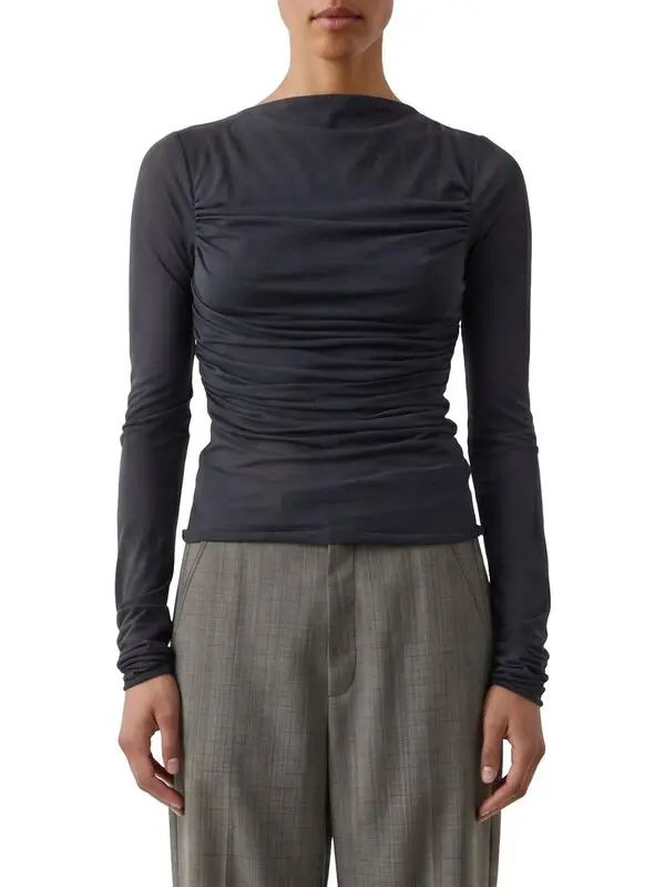 Soeur Draped Top - Blue