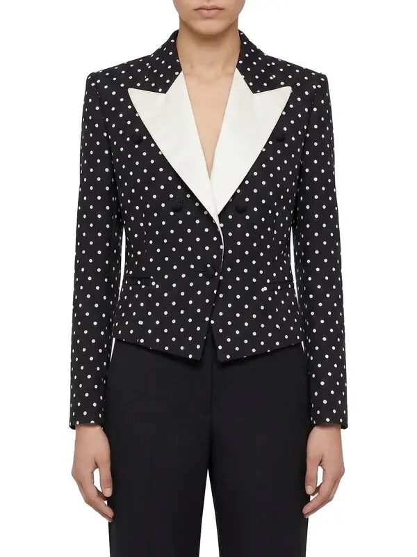 Valentino Garavani Polka Dot Blazer - Black