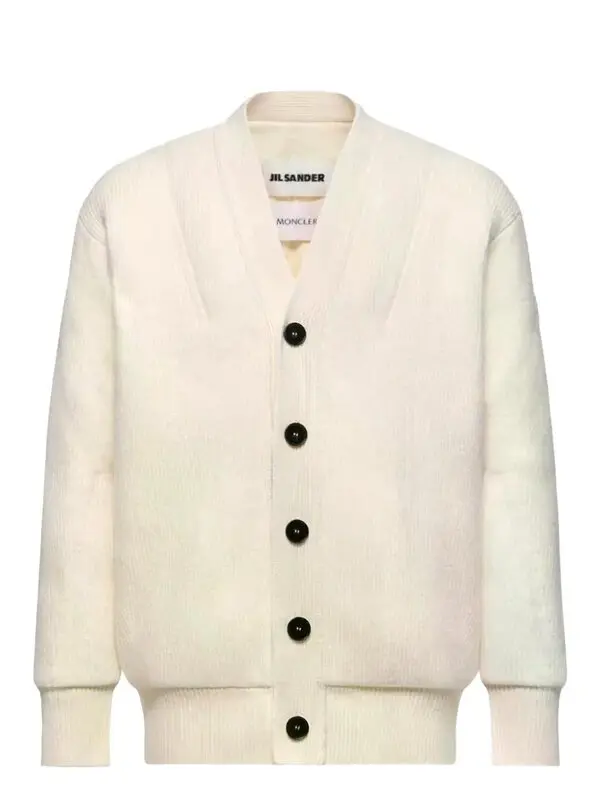 Moncler X Jil Sander Button-fastening Cardigan - Neutrals