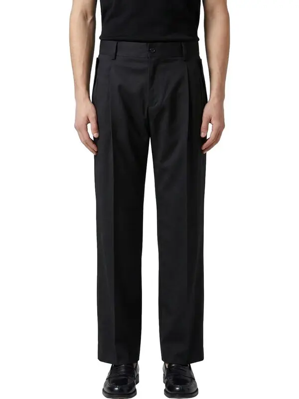 Dolce & Gabbana Cotton Gabardine Tailored Trousers - Black