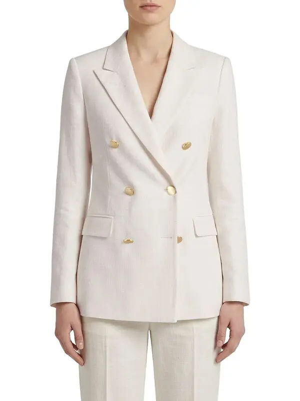 Tagliatore Tailored Double-breasted Blazer - White