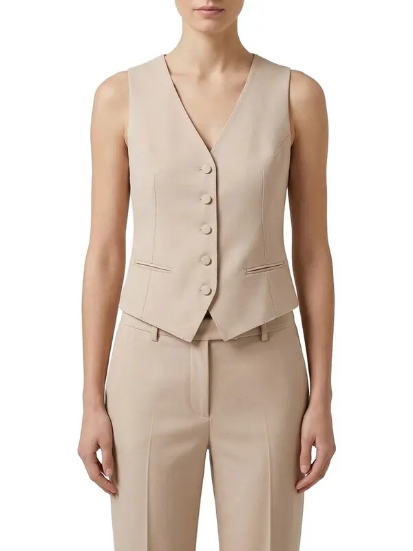 Tagliatore Waistcoat - Beige