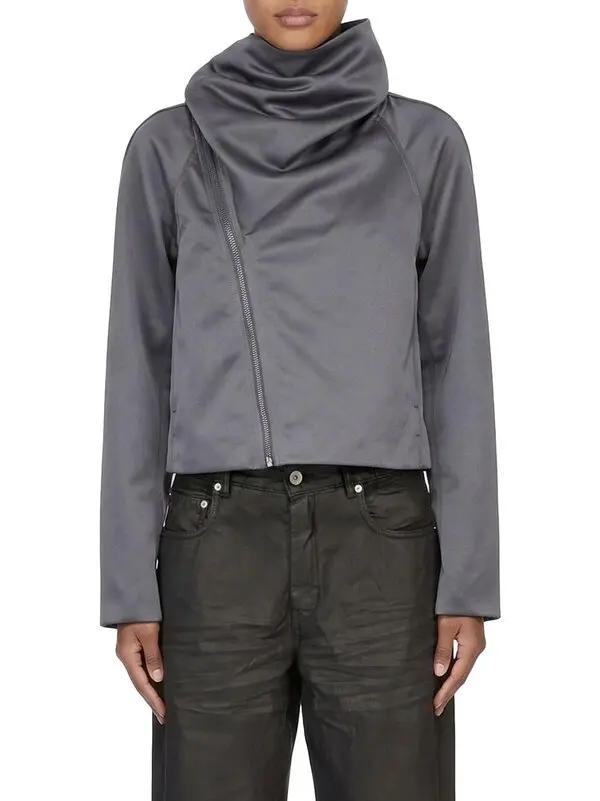 Rick Owens Asymmetrical Zip Jacket - Brown