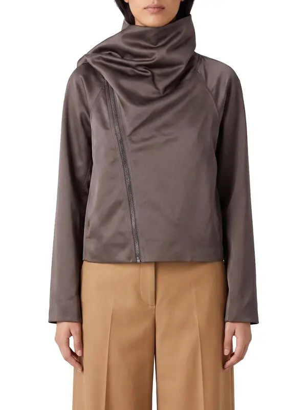 Rick Owens Asymmetrical Zip Jacket - Grey