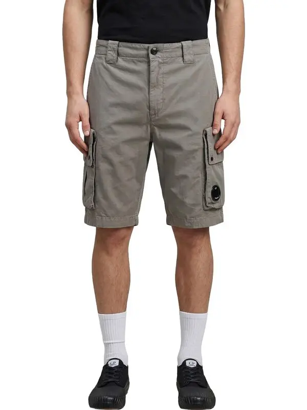 C.P. COMPANY Cotton Cargo Shorts - Grey