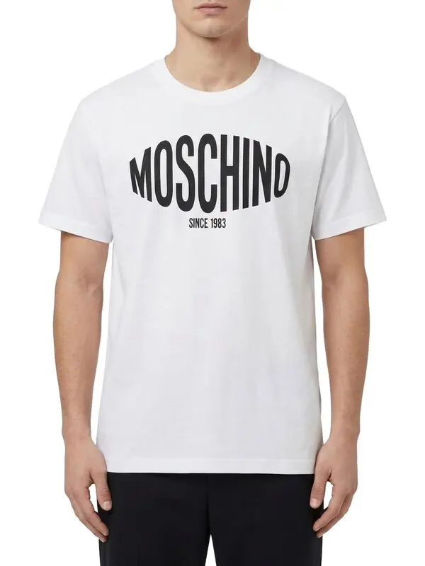 Moschino Cotton T-shirt With Logo - White