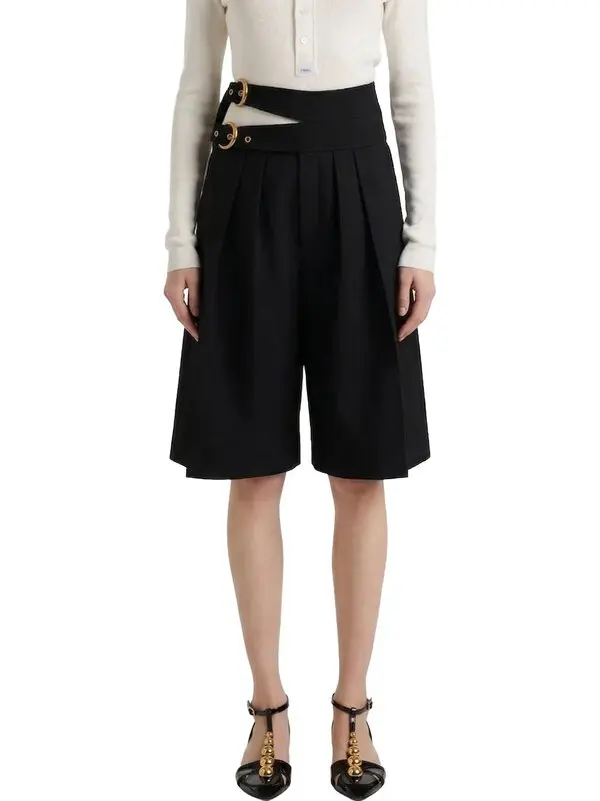 Chloé Pleated Shorts - Black