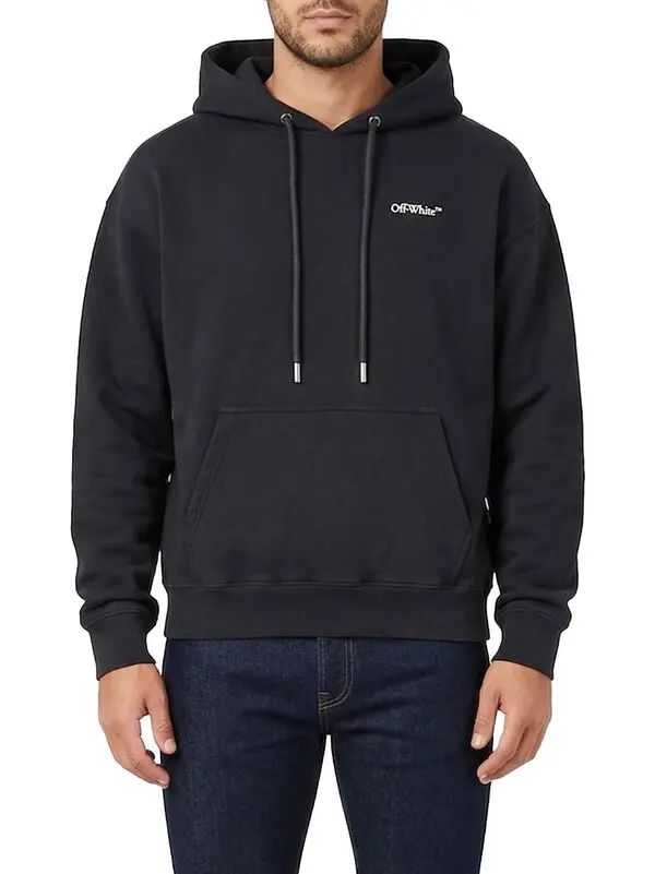 Off-White Embroidered Hoodie - Black