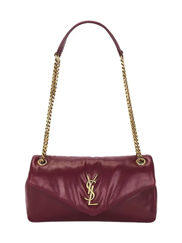 Saint Laurent Small Calypso Chain Bag - Red