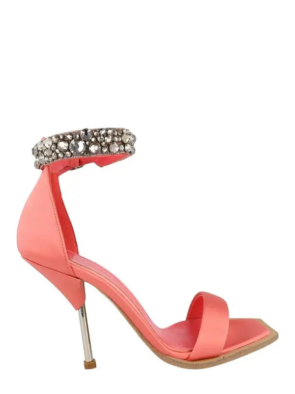Alexander McQueen Crystal-cuff Stiletto Heel - Pink