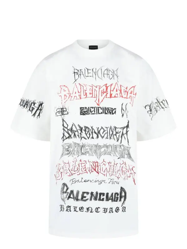 Balenciaga Diy Metal T-shirt - White