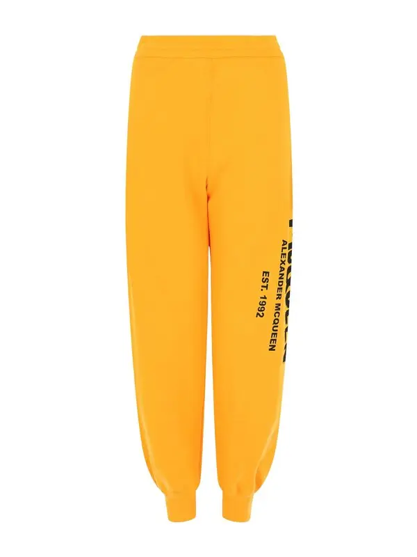 Alexander McQueen Side Graffiti Logo Joggers - Yellow