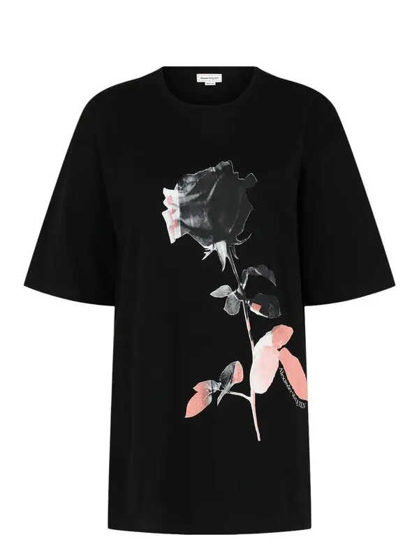 Alexander McQueen Graphic T-shirt - Black