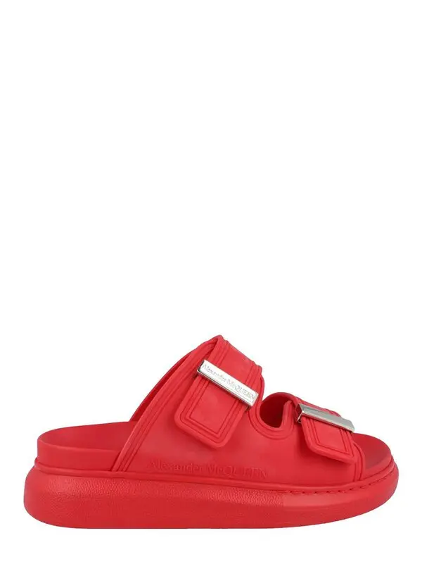 Alexander McQueen Hybrid Slide Sandal - Red