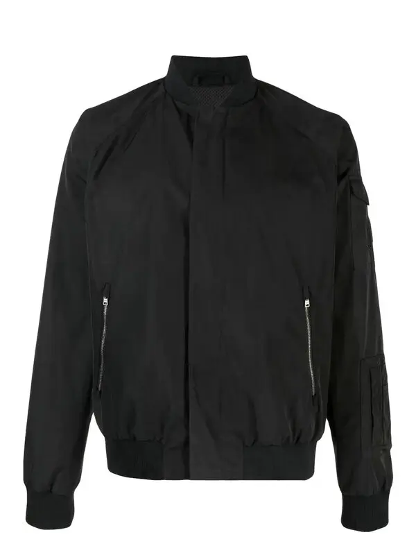 Herno Logo-patch Bomber Jacket - Black