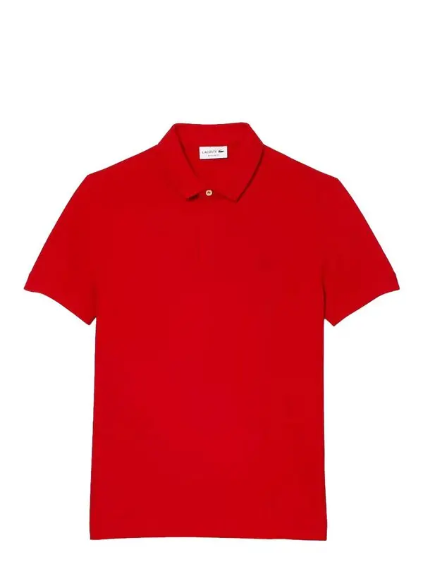 Lacoste Regular Fit Pique Polo - Red