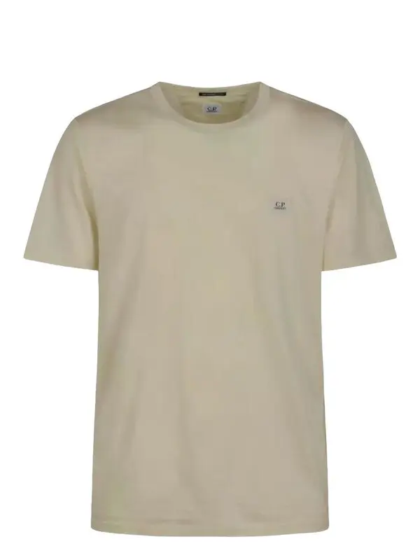 C.P. COMPANY Logo-patch Cotton T-shirt - Neutrals