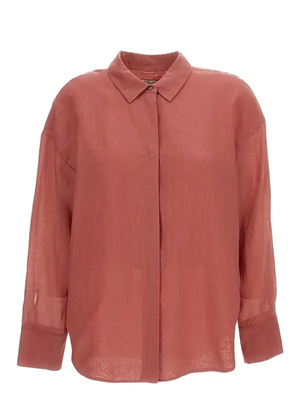 Max Mara Embrace Long-sleeve Shirt - Red