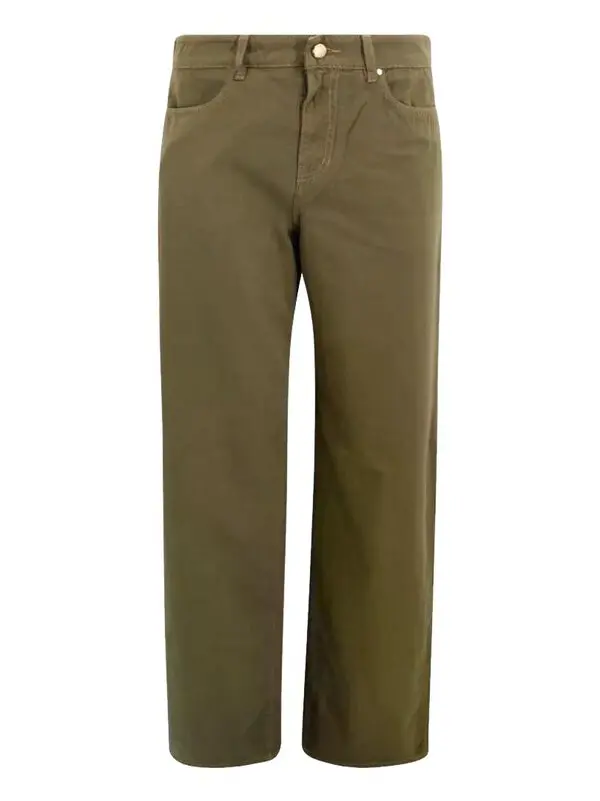 Max Mara Patch-pocket Straight Trousers - Green