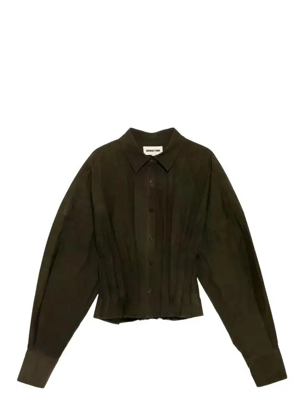 SHUSHU/TONG Waist-defining Shirt - Green