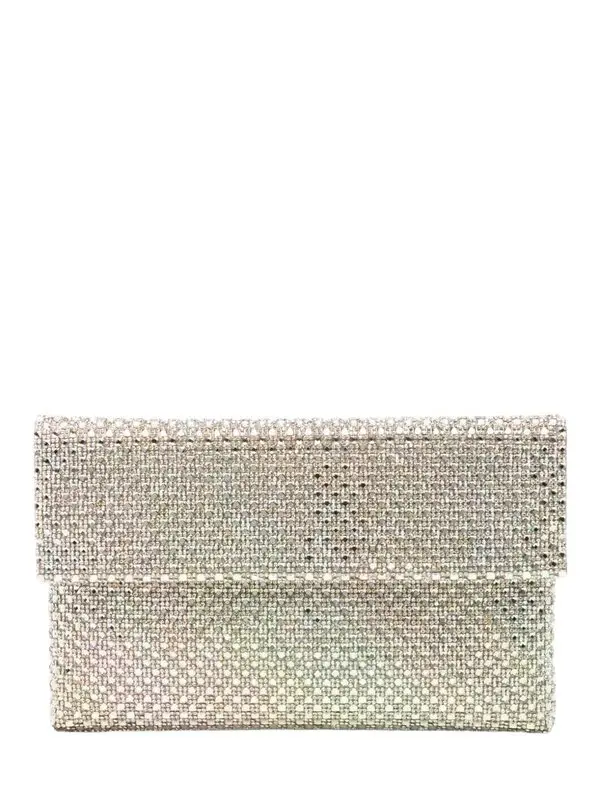 TWENTY FOURHAITCH Embellished Clutch - Silver