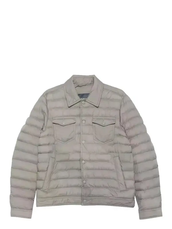 Herno Buttoned Jacket With Pockets - Grey