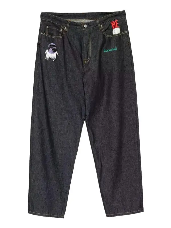 Undercover Printed Jeans - Blue