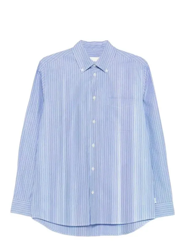 LES DEUX Striped Shirt - Blue