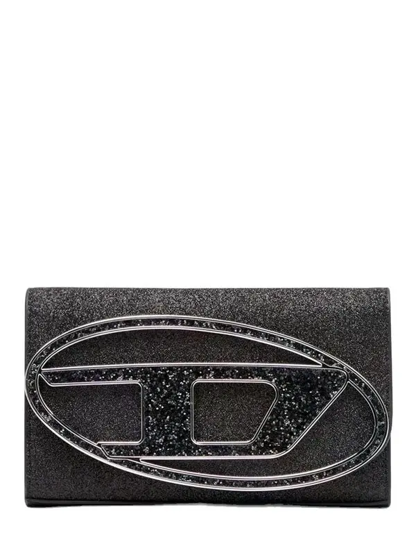 DIESEL® 1dr Glitter-detail Wallet - Black