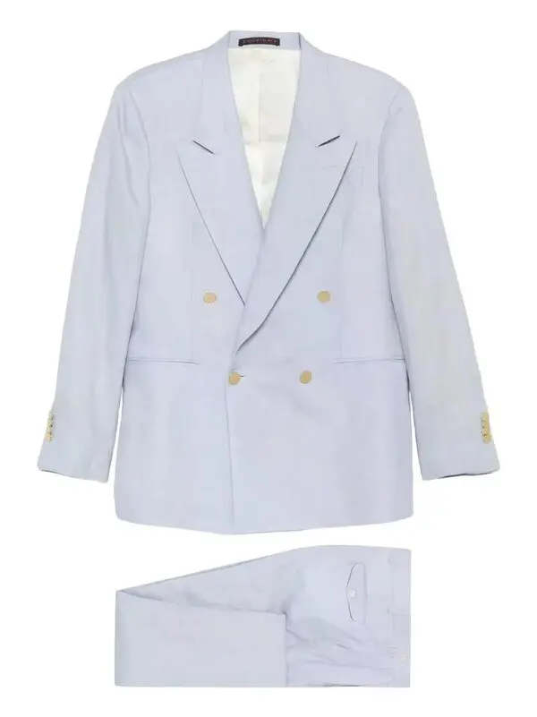 BAGNOLI SARTORIA NAPOLI Double-breasted Suit - Blue