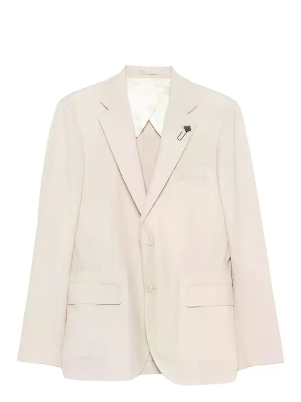 LARDINI Notched-lapel Suit - Neutrals