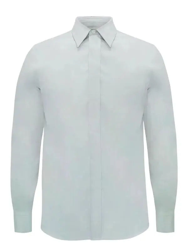 Alexander McQueen Concealed Placket Shirt - Blue