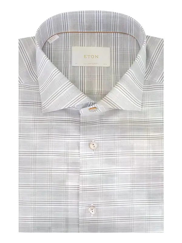 Eton Checked Shirt - Grey