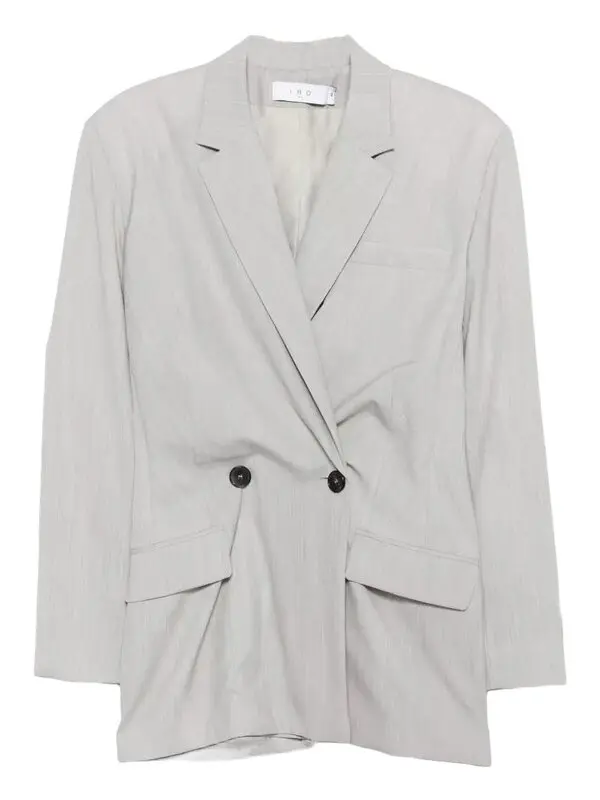 IRO PARIS Sunrise Double-breasted Pocket Jacket - Grey