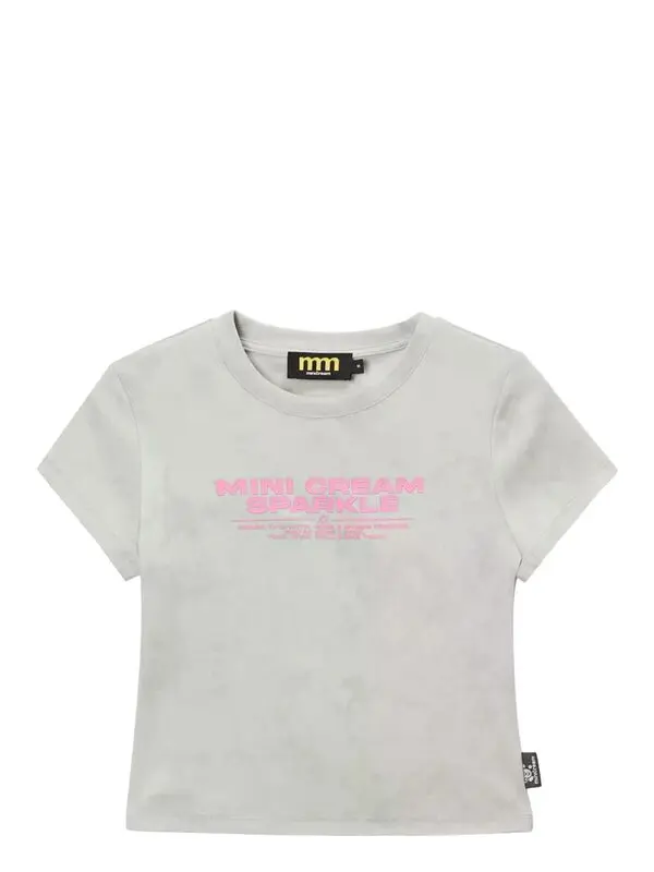 MINI CREAM Round Neck T-shirt - Grey
