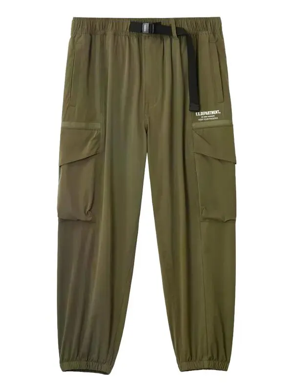 FINGERCROXX Cargo-pockets Track Pants - Green
