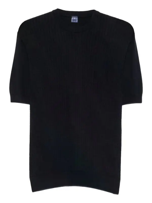 Fedeli Round-neck T-shirt - Blue
