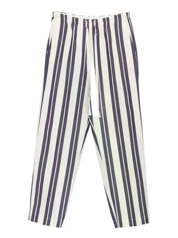 FORTE_FORTE Striped Trousers - Neutrals
