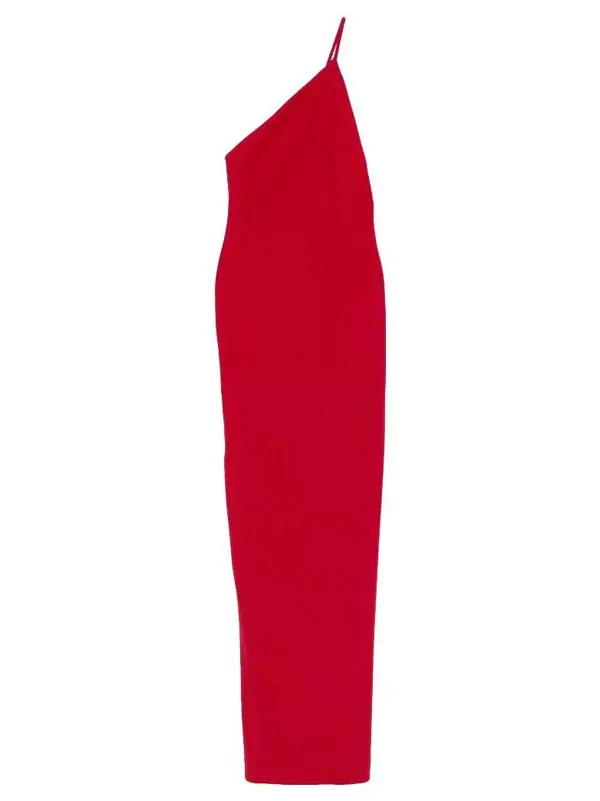 Solace London Alexandra One-shoulder Maxi Dress - Red